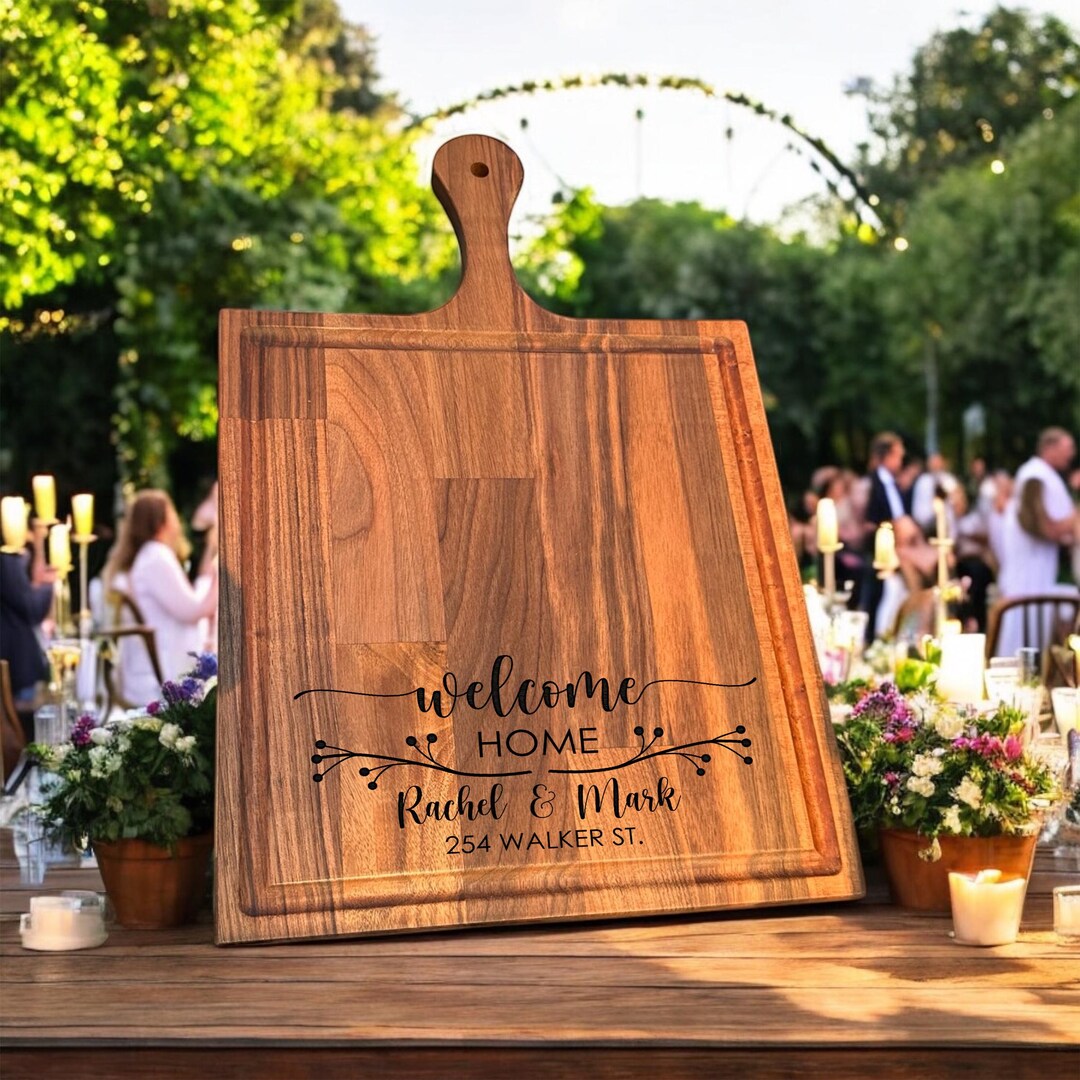 Address Cutting Board, Custom Cutting Board, Welcome Home Cutting Board ...