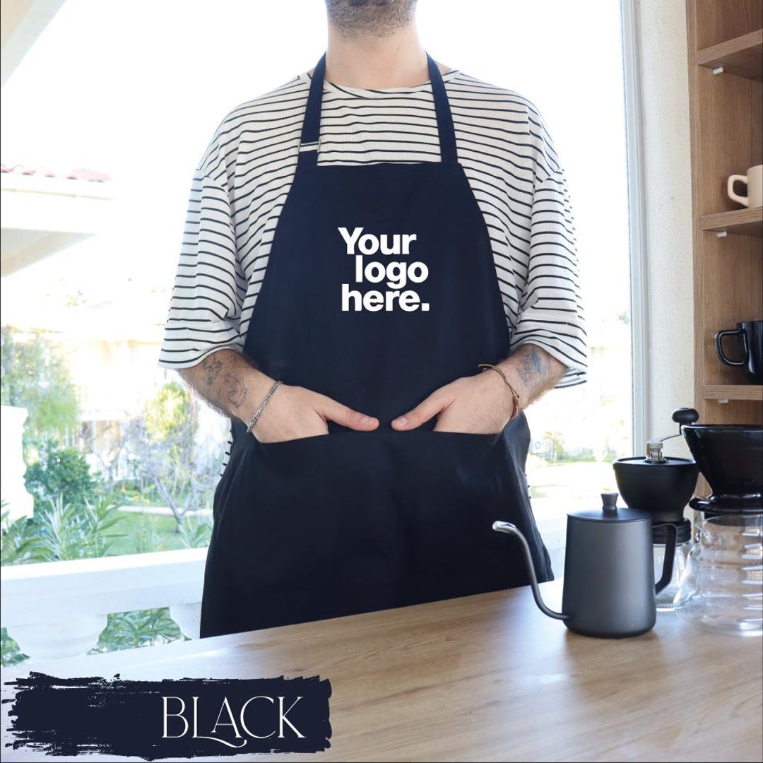 Custom Apron, Logo Apron, Personalize Apron, Business Logo Apron ...