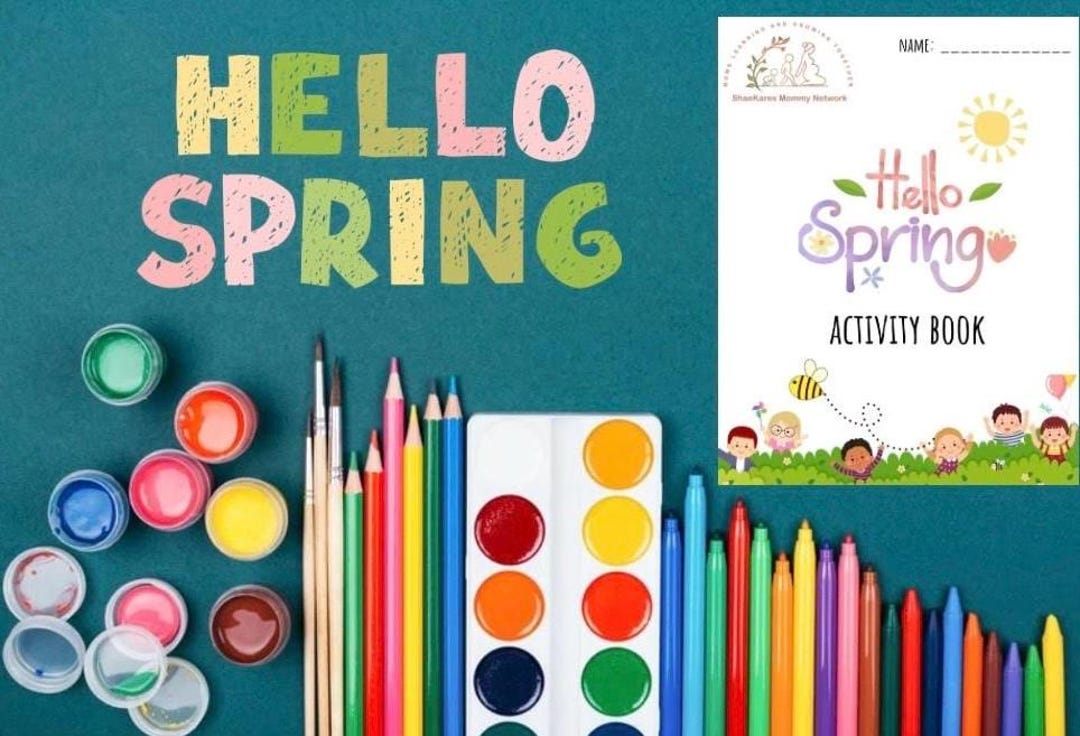 Spring Activity Book for Kids – Color, Cut & Learn! - Etsy