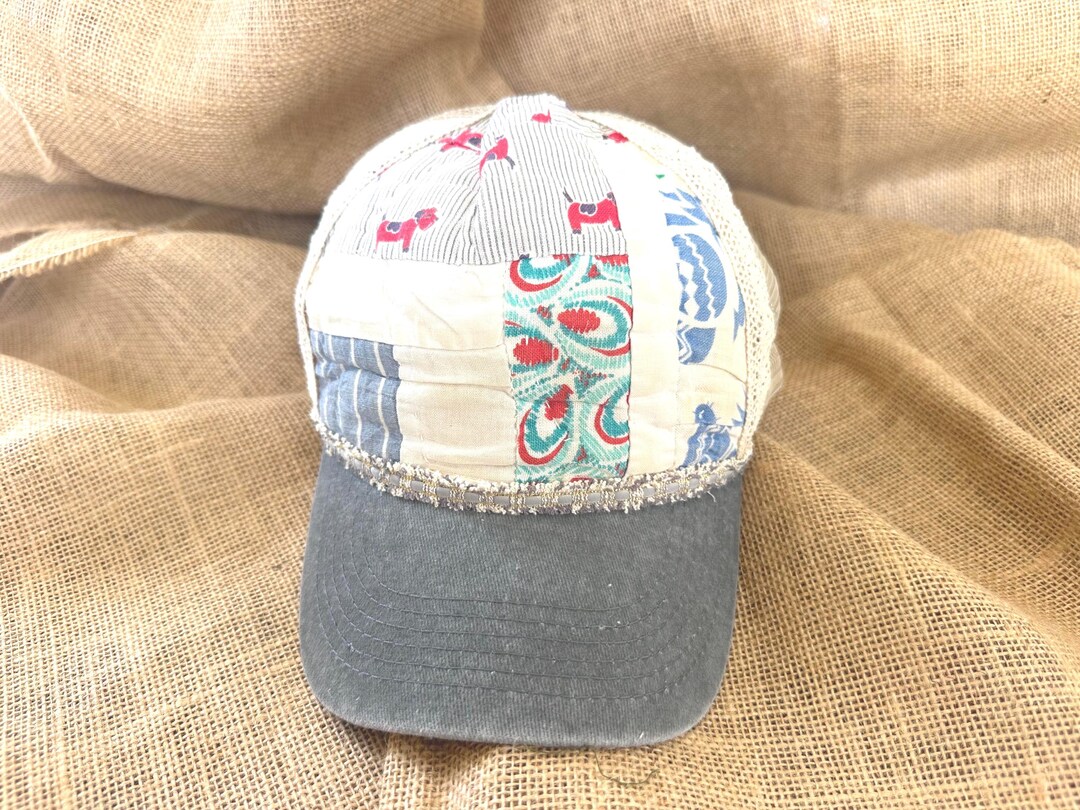 Vintage Quilt Baseball Cap “scout” - One-of-a-kind & Handmade - Etsy