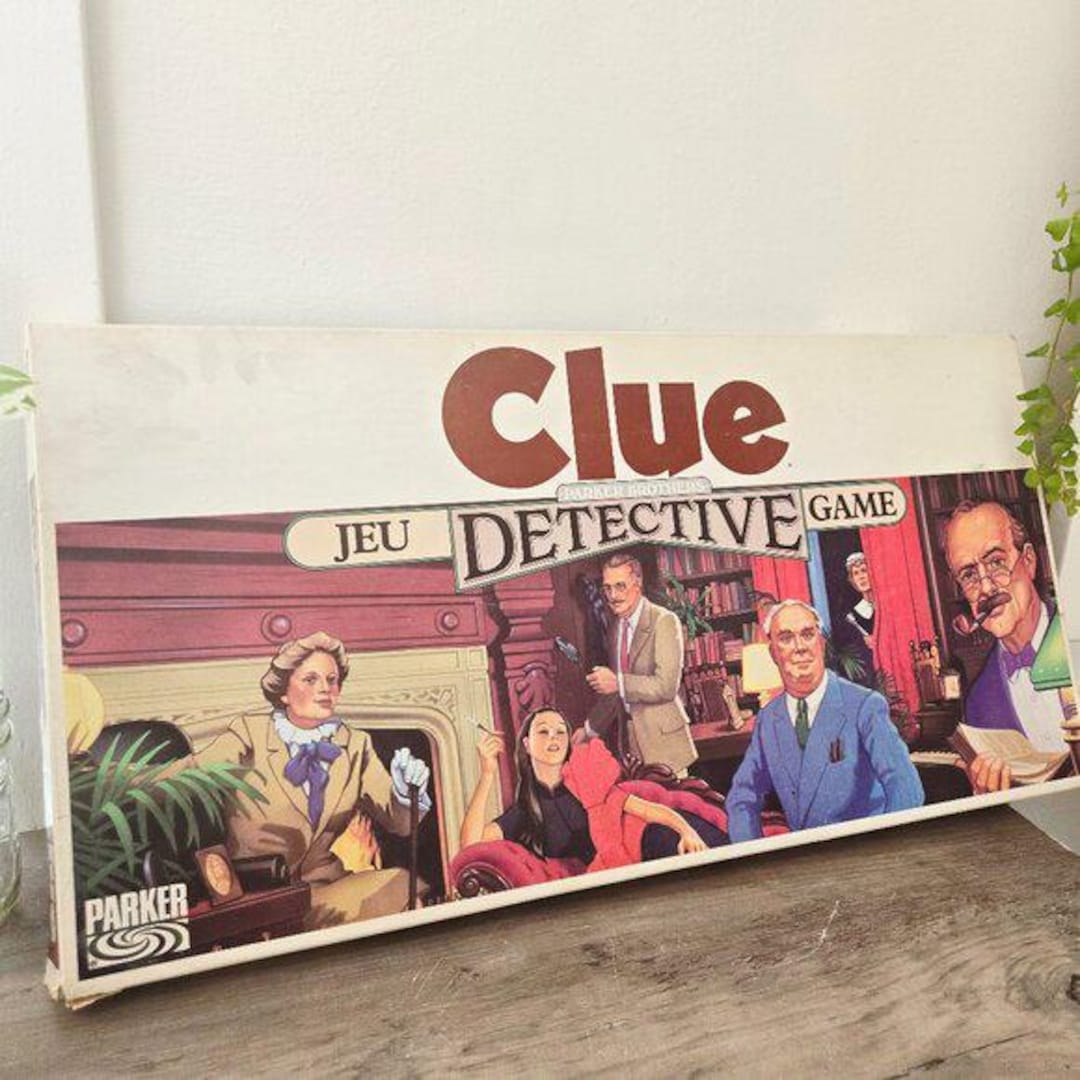 Vintage Clue Board Game Intact Set | 1980s - Etsy