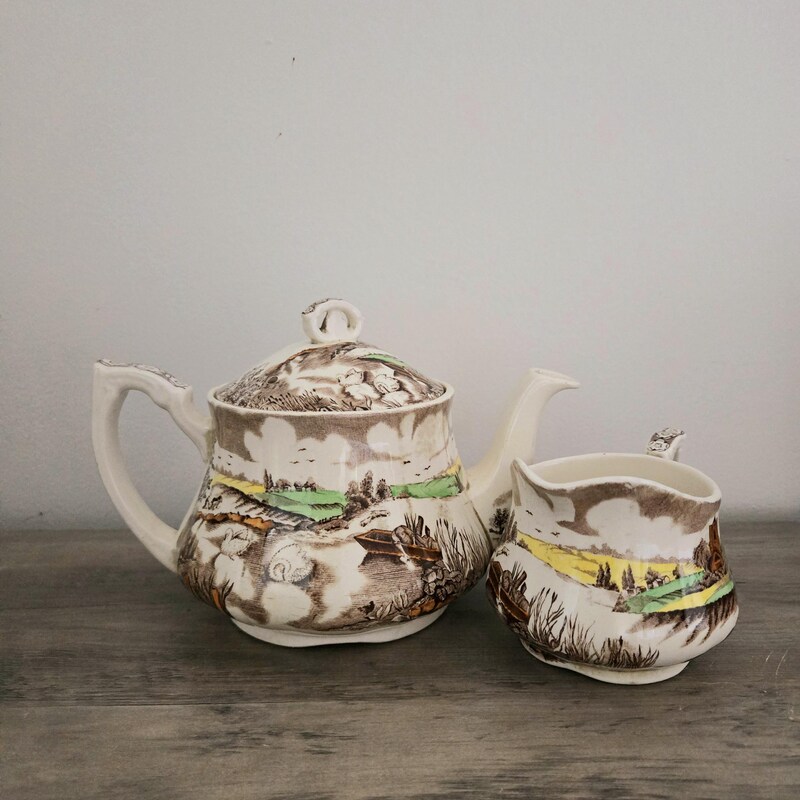 Meakin Teapot - Etsy