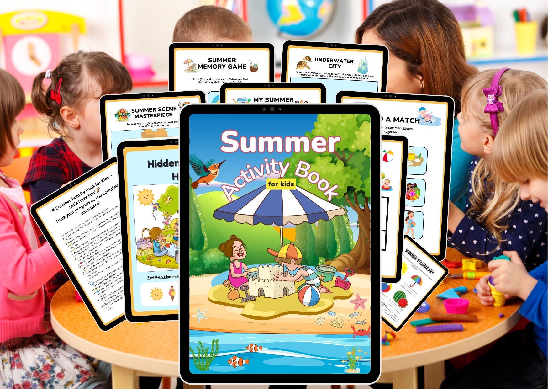 Busy Book Printable for Kids | 7-in-1 Activity Binder | Canva Editable ...