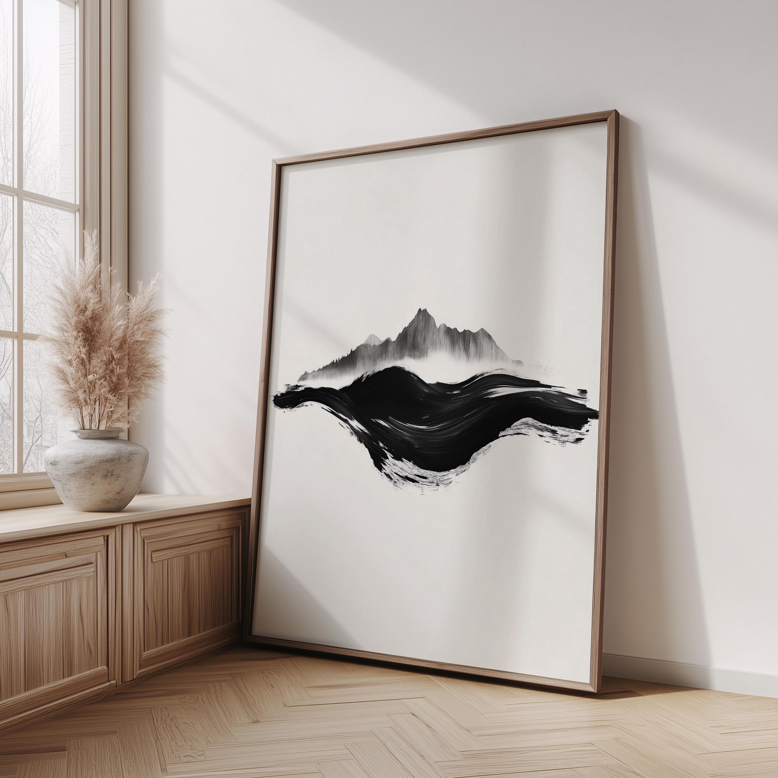 Asian Art Vertical Poster, Matte Wall Decor - Chinese Water & Japanese ...