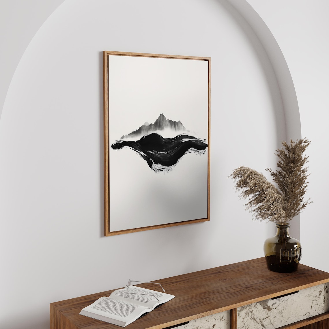 Asian Art Vertical Poster, Matte Wall Decor - Chinese Water & Japanese ...