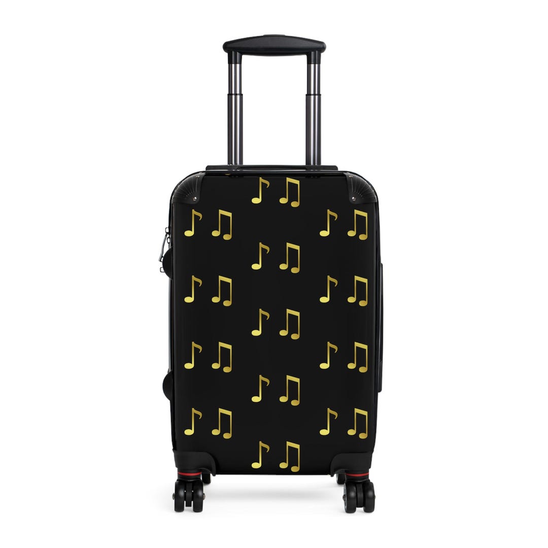 Golden Music Notes Suitcase, Musician Travel Luggage - Etsy