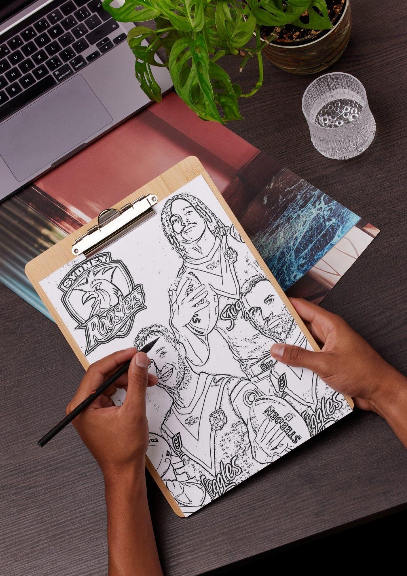 NRL Rugby League Colouring Pages // Kids Colouring in Activity ...