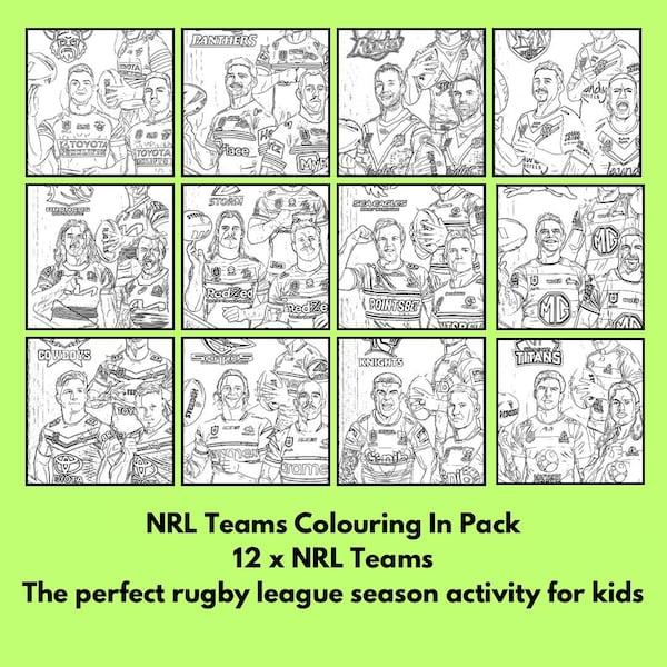 Panthers Coloring - Etsy Australia