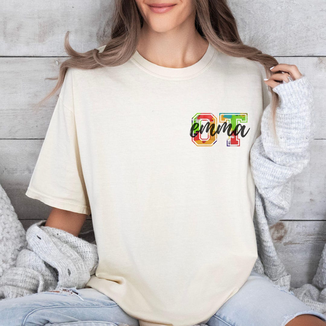 Personalized OT Shirt – Custom Occupational Therapist Pocket Tee ...