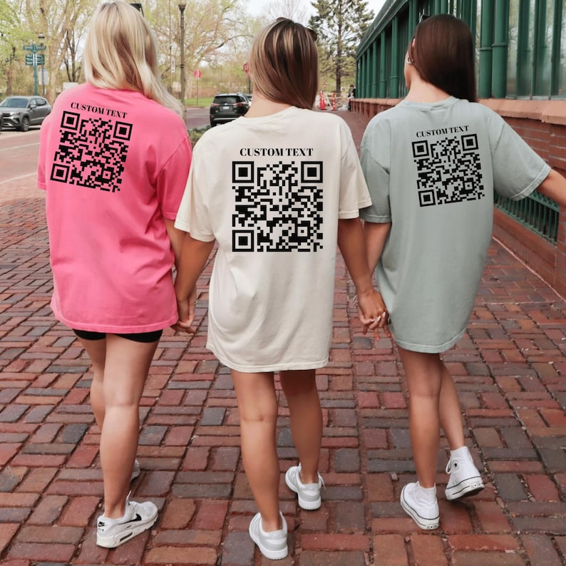 Funny QR Code T-shirt: Comfort Colors Unisex Hidden Message Tee - Etsy