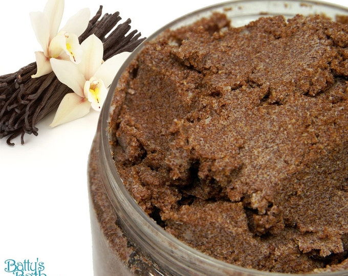French Vanilla Body Scrub Handmade With Apricot Shells - Vegan - Etsy
