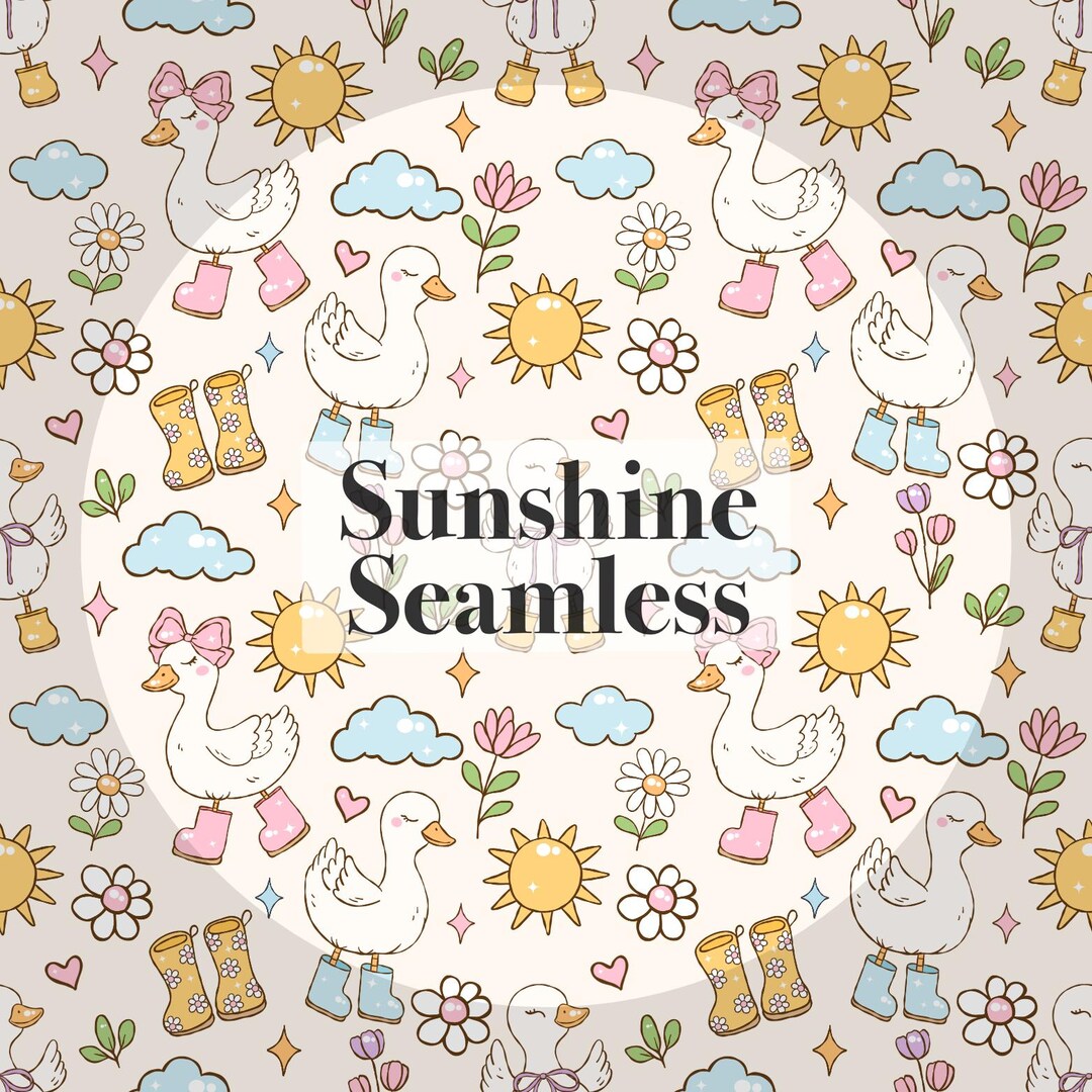 Silly Goose Spring Seamless File, Goose Seamless, Silly Goose Seamless ...