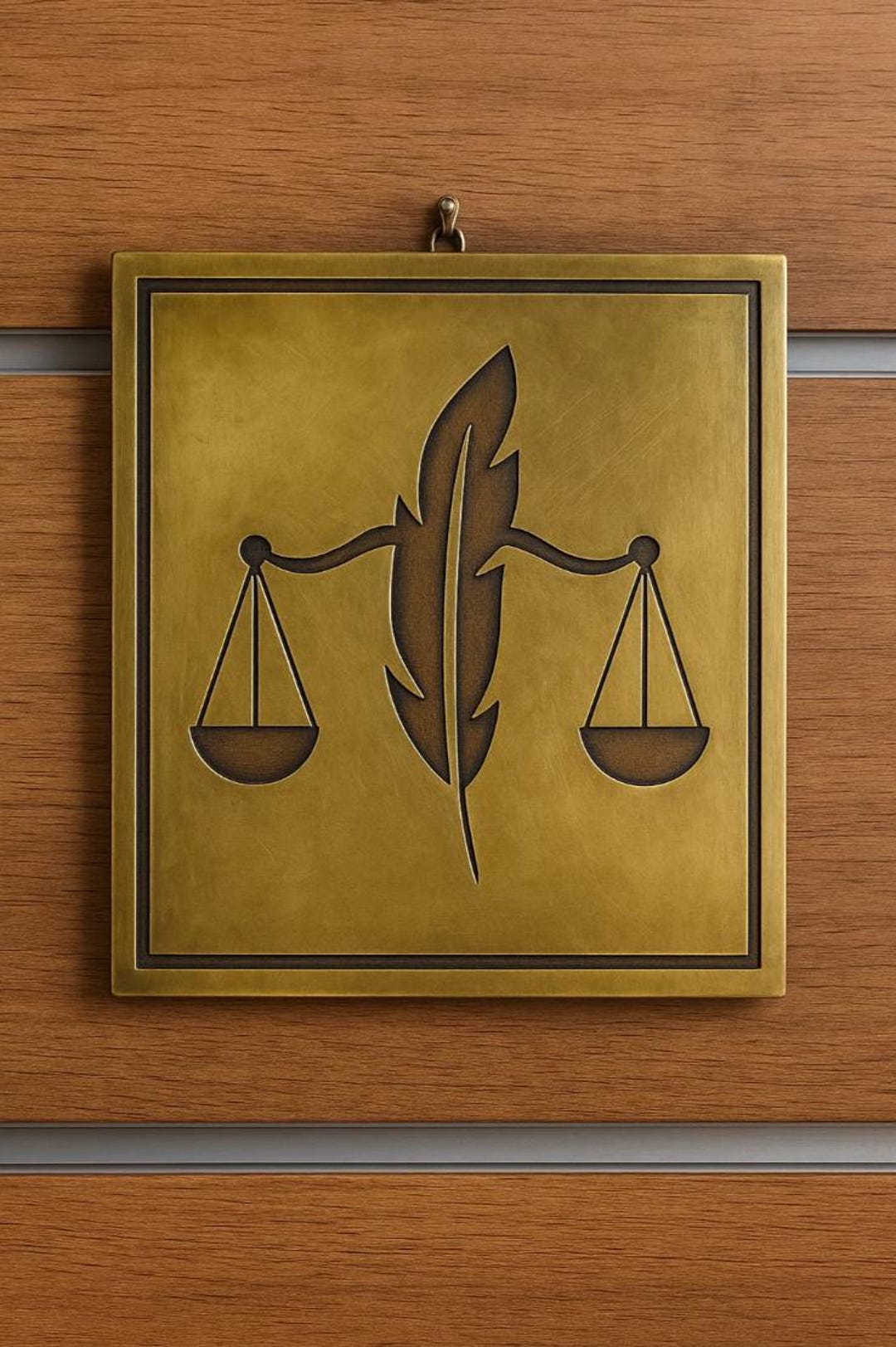 Justice Wall Art – Law & Balance Symbol in Copper | Feather and Scales ...