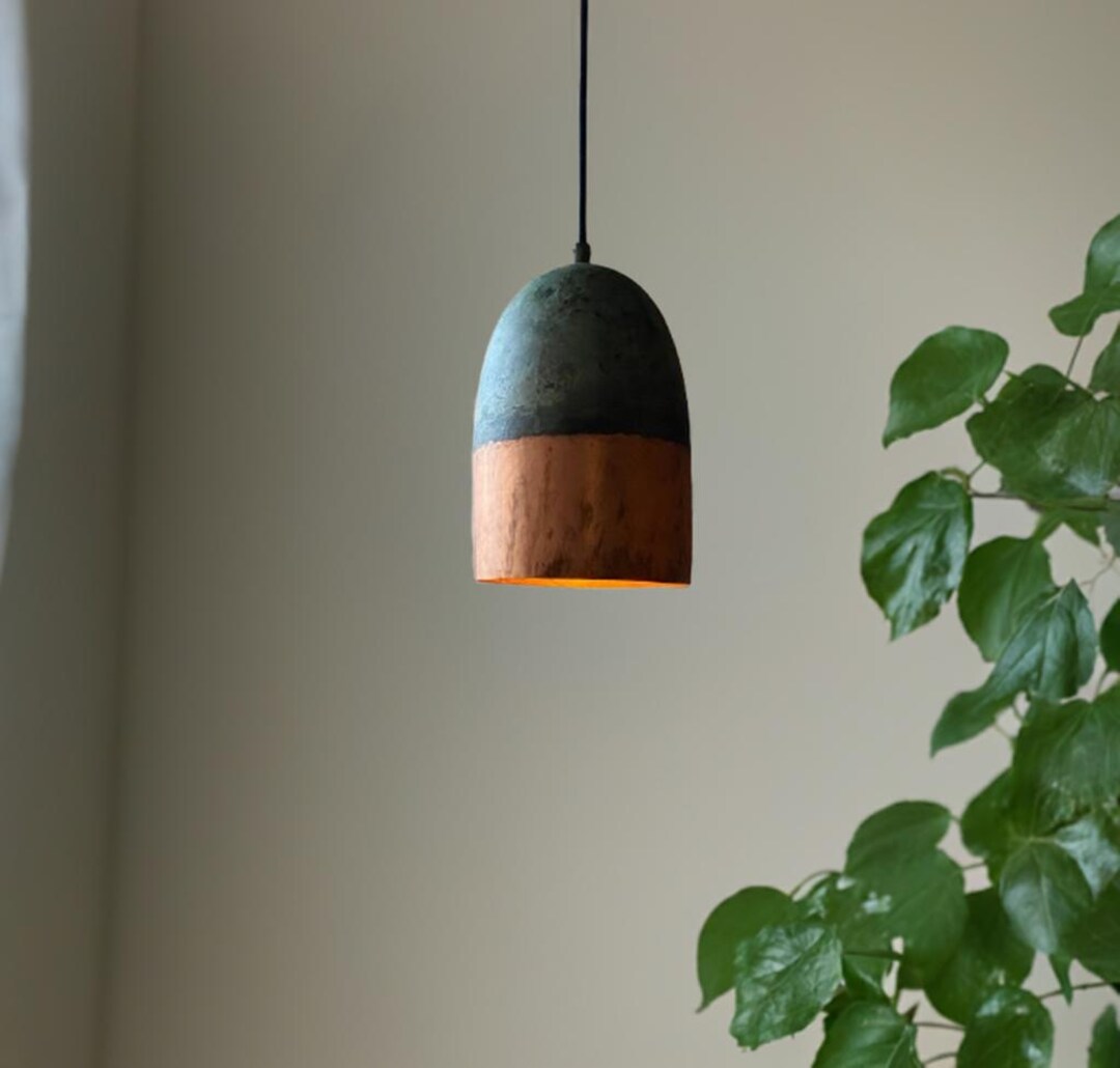 Handcraft Copper Farmhouse Light Fixture – Handmade Rustic Pendant ...