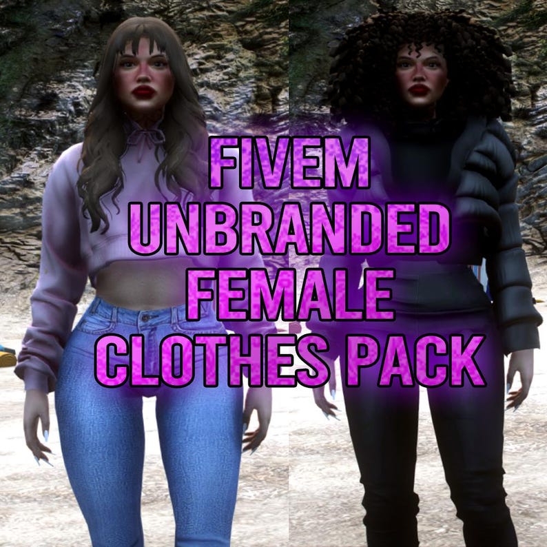 Fivem Unbranded Female Clothes Pack | Fivem Ready | Optimized | - Etsy