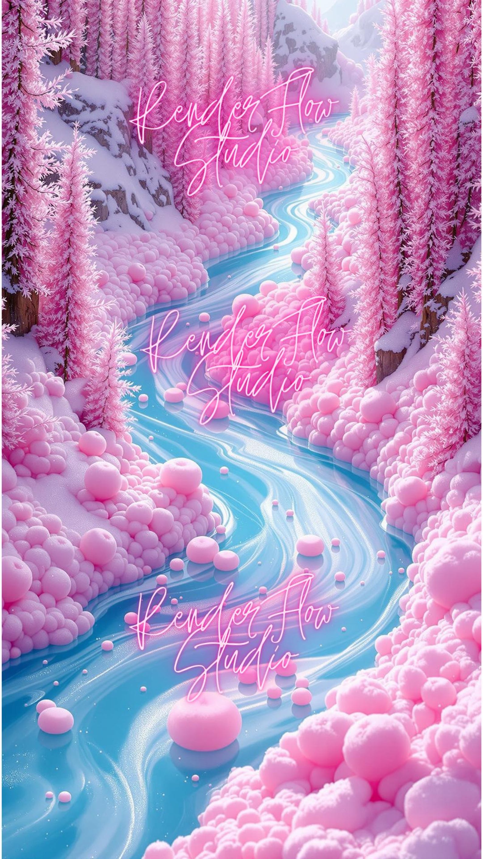 Cotton Candy Fantasy iPhone Wallpapers – Dreamy Pink Aesthetic ...