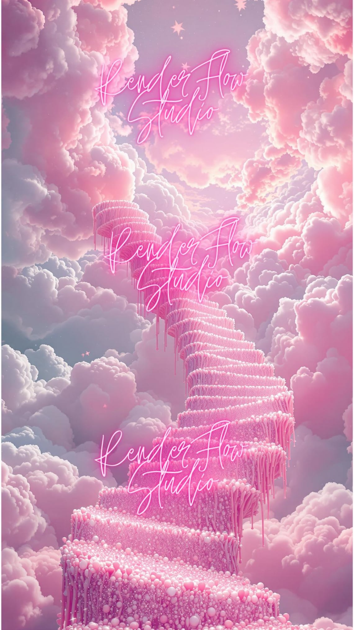 Cotton Candy Fantasy iPhone Wallpapers – Dreamy Pink Aesthetic ...