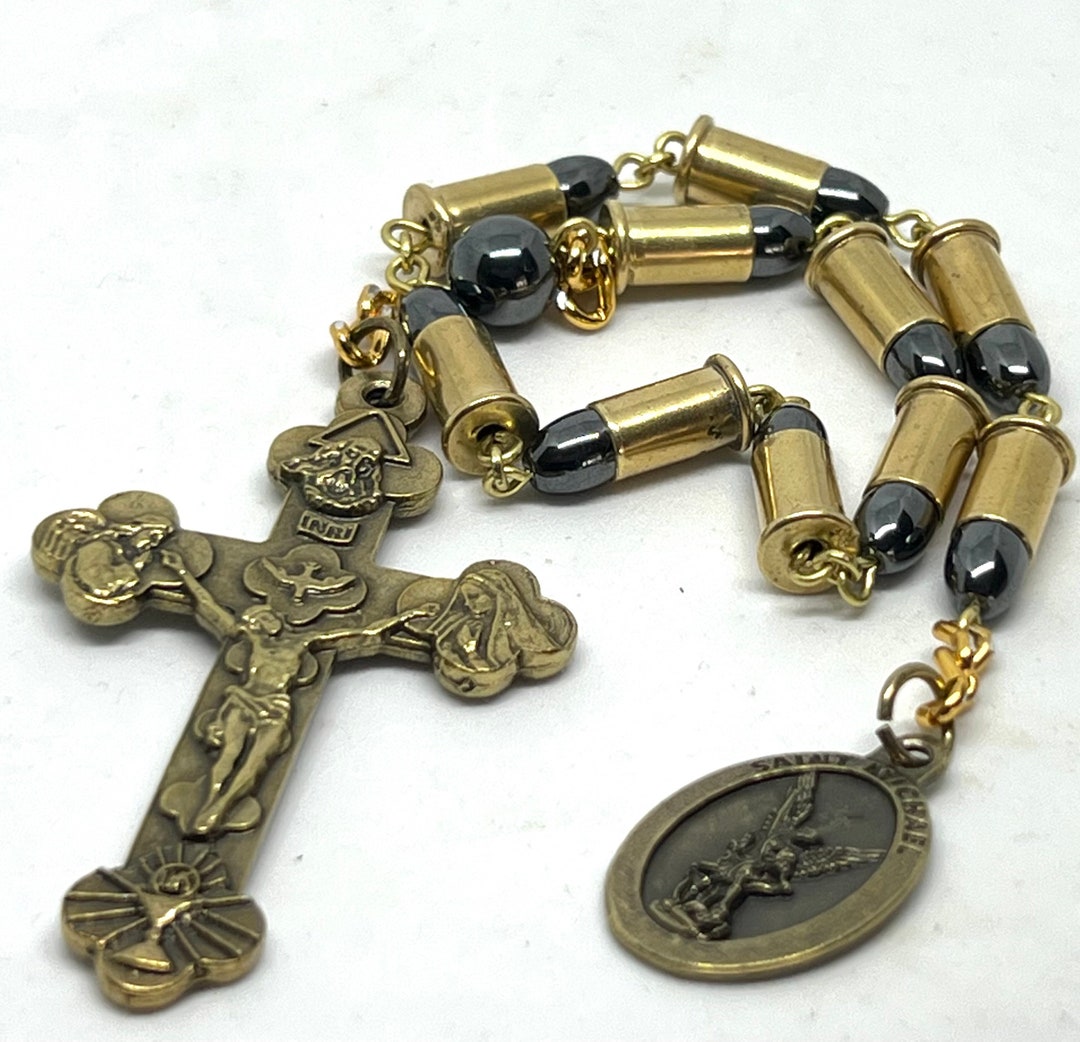 Bullet Rosary Single Decade, Saint Michael Bullet Rosary, Catholic ...