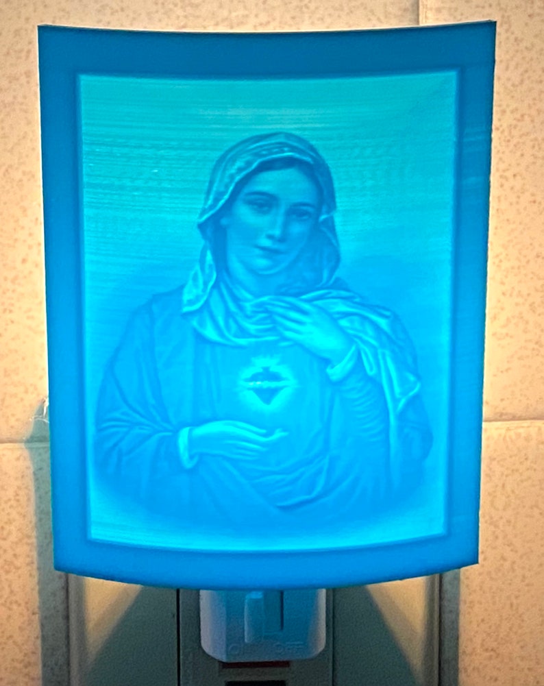 Madonna In Blue Nightlight By Catholic Company