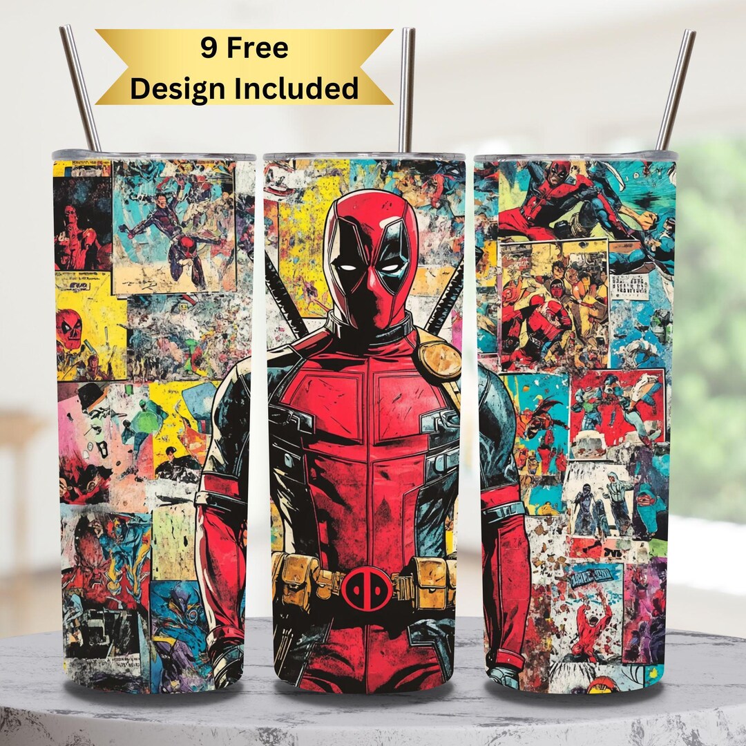 Action Hero Tumbler Wrap | Fictional Character Tumbler Wrap | Comic ...