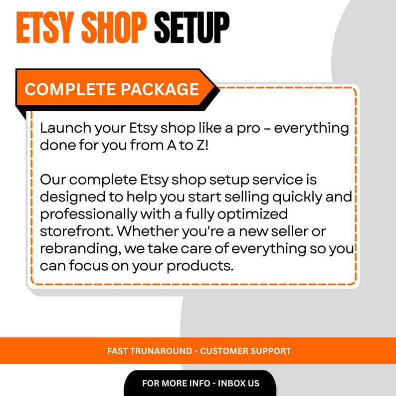 Etsy Shop Setup Service | Complete Store Design & Optimization ...