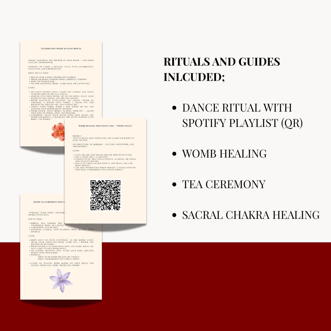 Womb Healing Journal: Trauma Release, Manifestation Guide (PDF Download ...