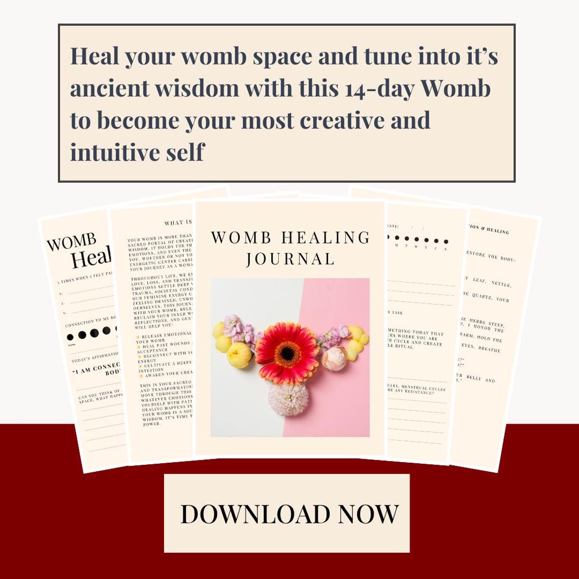 Womb Healing Journal: Trauma Release, Manifestation Guide (PDF Download ...