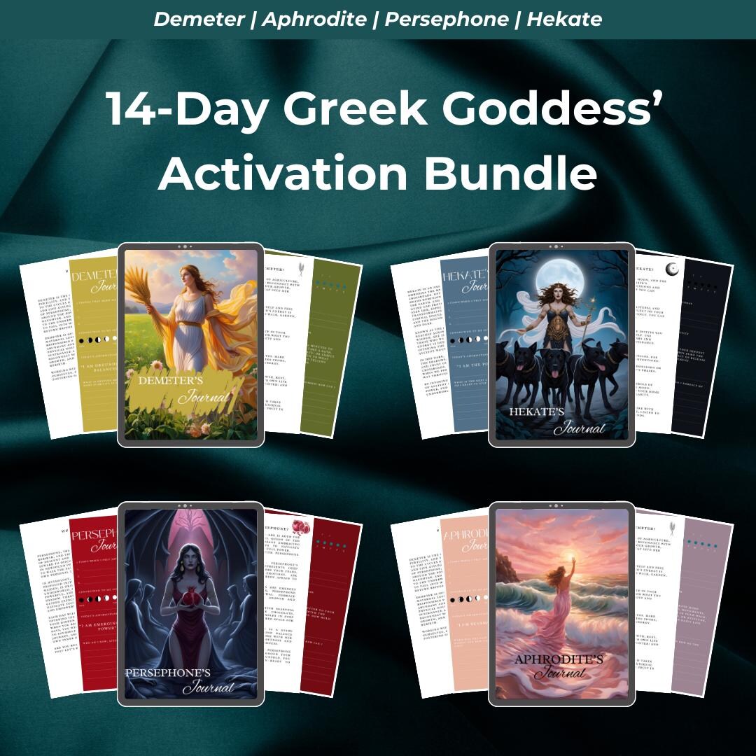 4-goddess 14-day Activation Journal Bundle | Demeter | Hekate ...