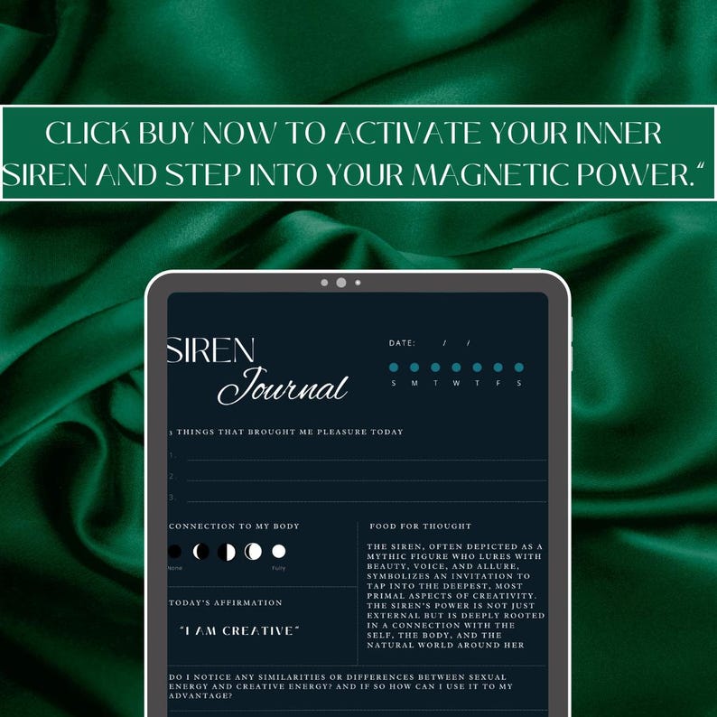 14 Day Siren Energy Transformation | Siren Activation Journal | Empower ...