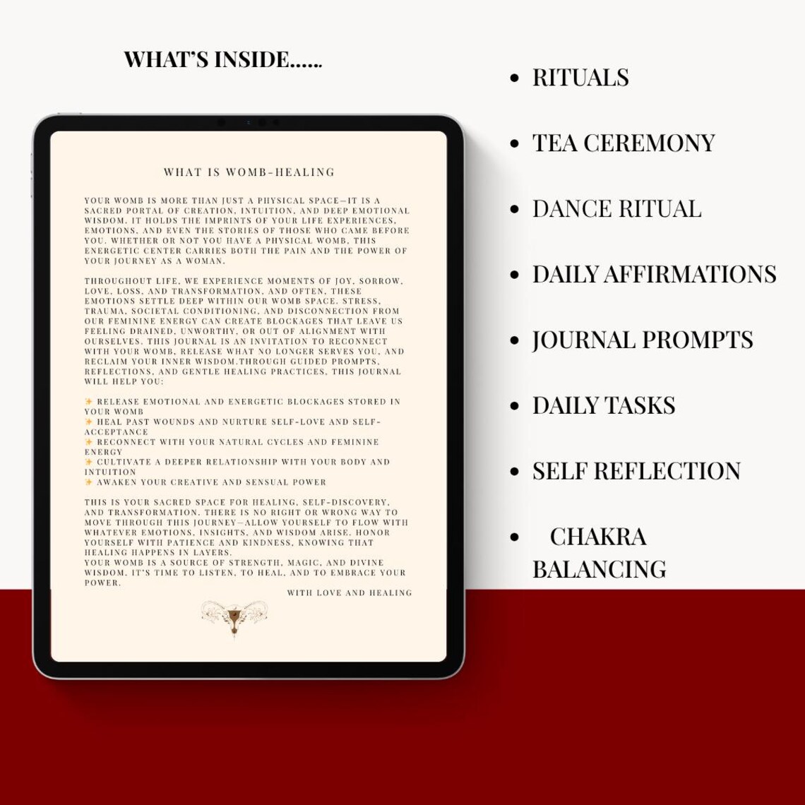 Womb Healing Journal: Trauma Release, Manifestation Guide (PDF Download ...