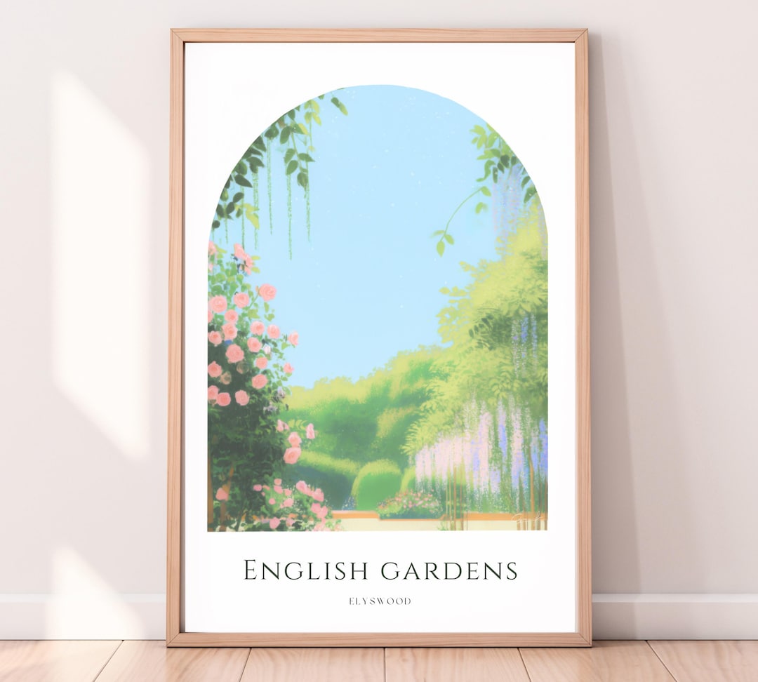 Vintage English Garden Poster Download Romantic Floral Printable Wall ...