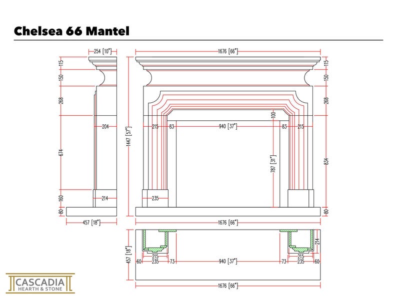 Chelsea - Natural Stone Fireplace Surround - Etsy