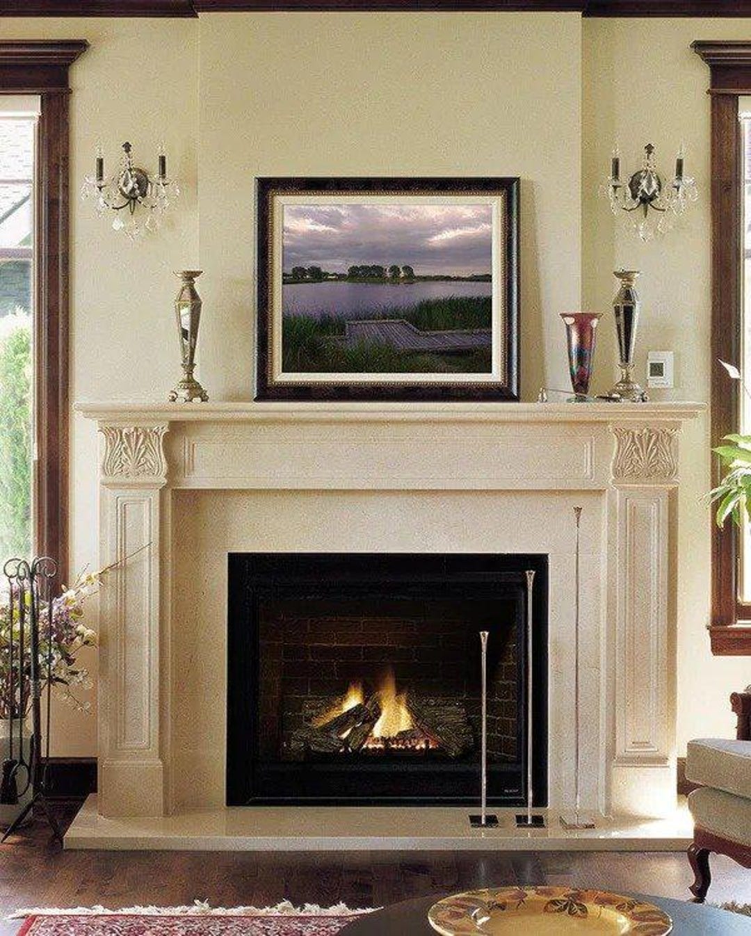 Springfield - Natural Stone Fireplace Surround - Etsy