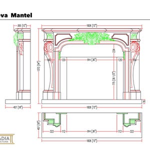 Geneva - Natural Stone Fireplace Surround - Etsy