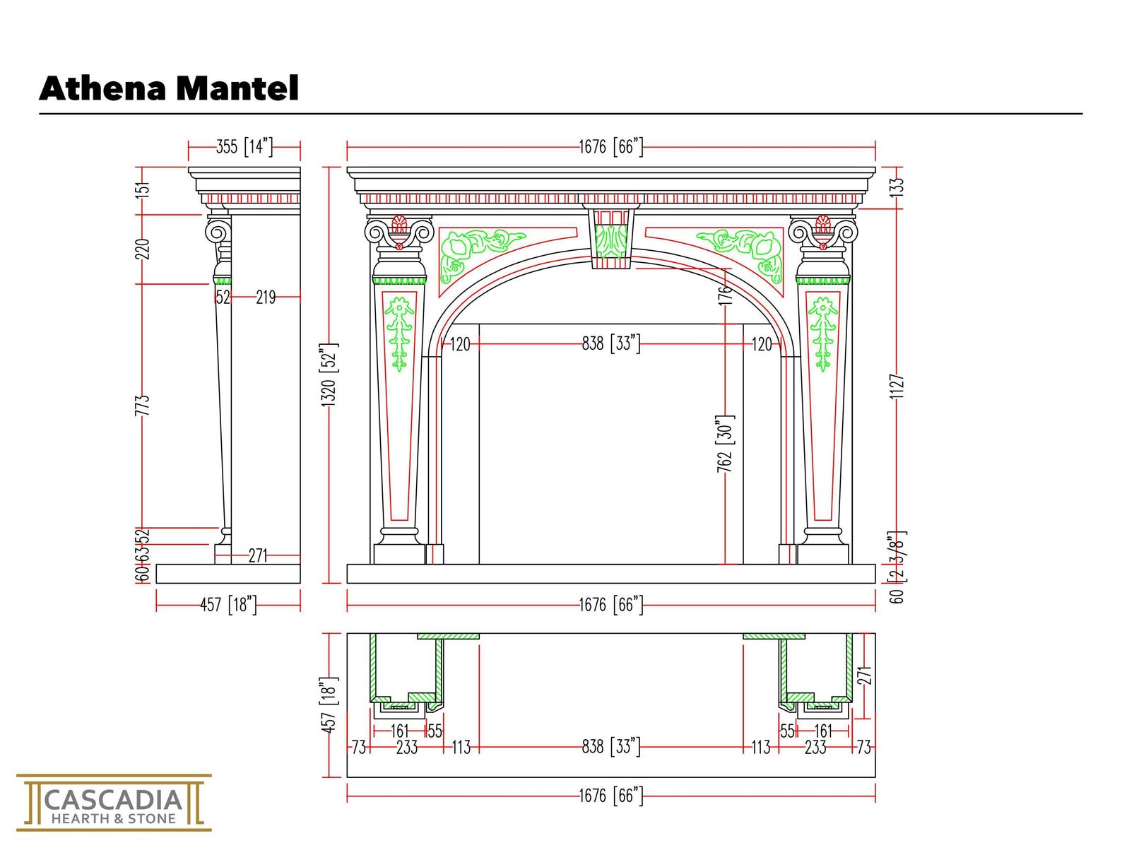 Athena - Natural Stone Fireplace Surround - Etsy