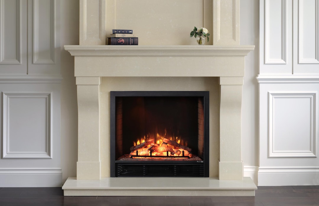 Chateau - Natural Stone Fireplace Surround - Etsy