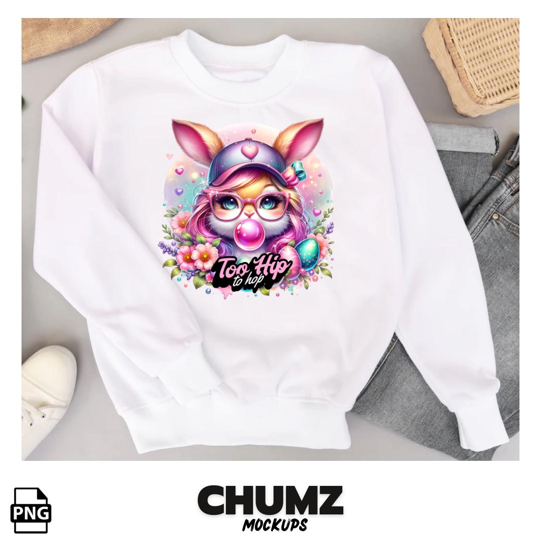 To Hip to Hop Girl Easter Bunny Pink PNG | Hood Easter Bunny | High ...