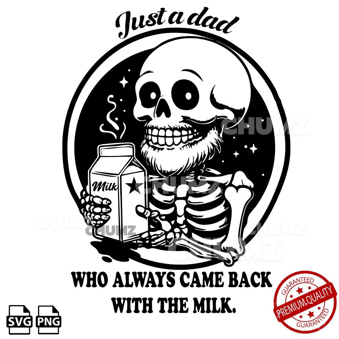 Dad Skull SVG: Father's Day Cricut File, Beard Skeleton PNG (digital ...
