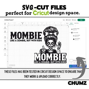 MOMBIE Like a Zombie but With Kids SVG/ PNG Digital Download, Cricut ...