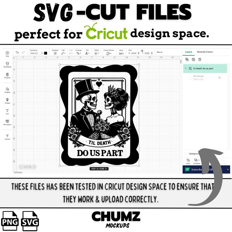 Til Death Do Us Part SVG, Cricut Cut File, PNG High Resolution ...