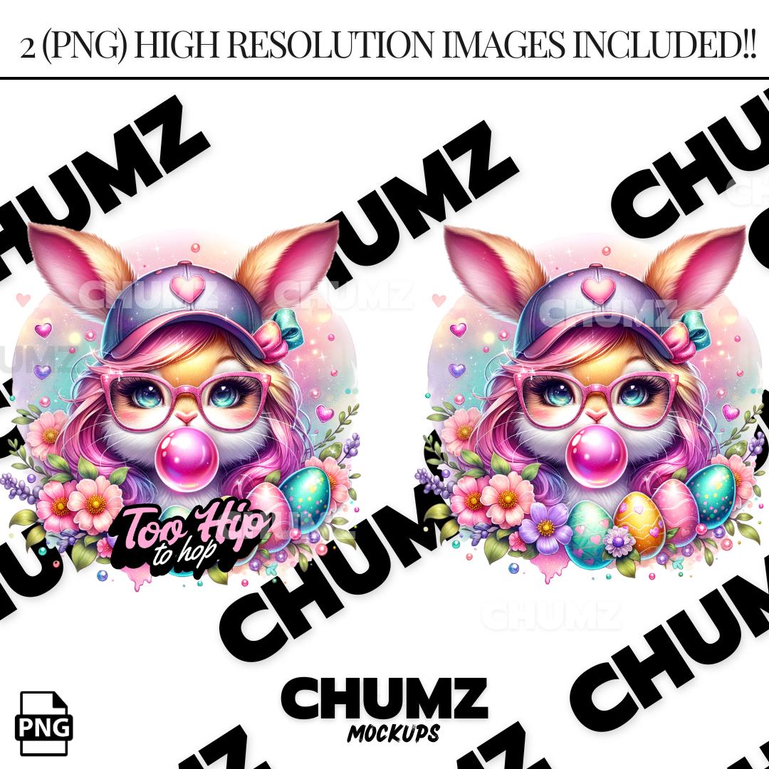 To Hip to Hop Girl Easter Bunny Pink PNG | Hood Easter Bunny | High ...