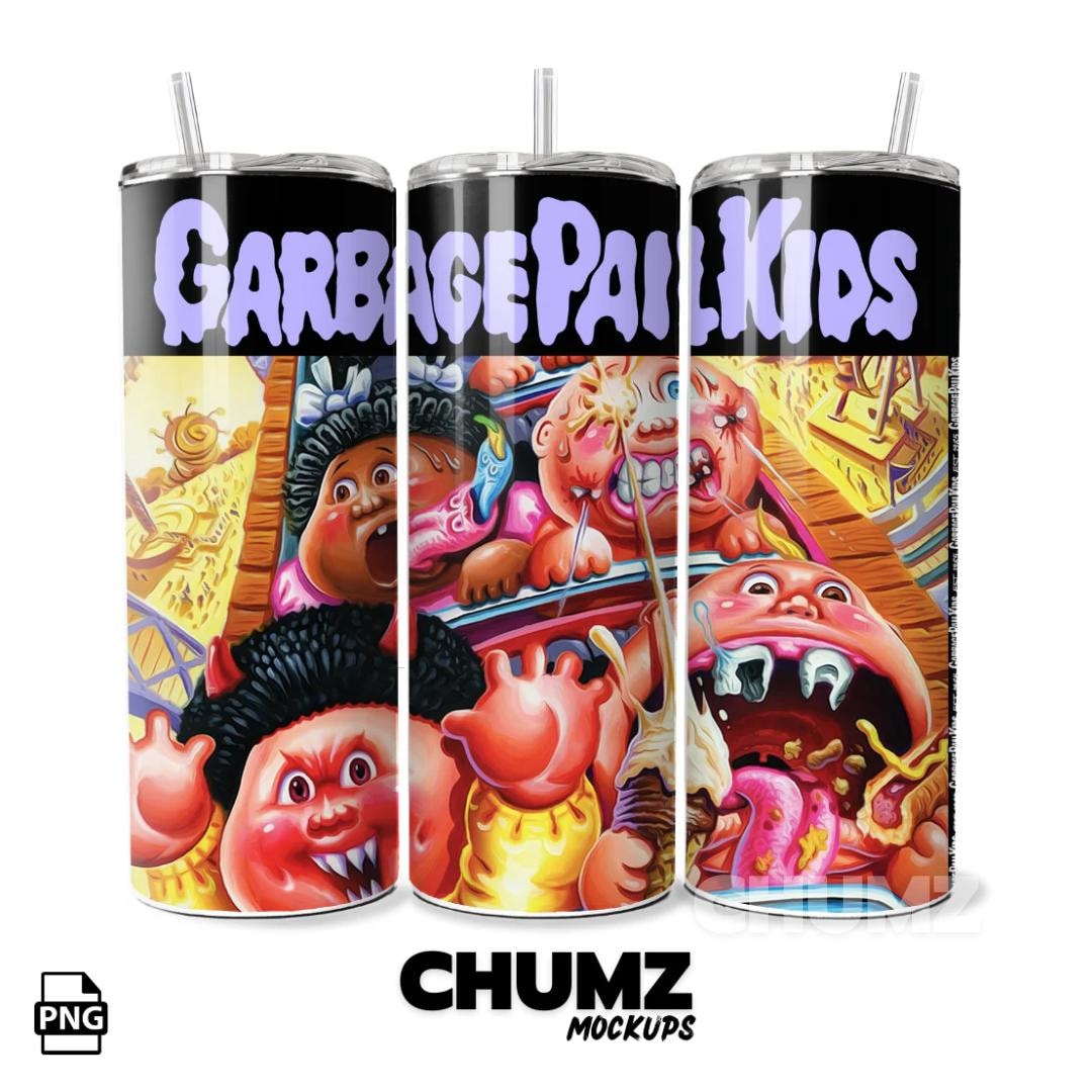 Garbage Pail Kids Tumbler Wrap 20oz-30oz Straight & Tapered Wrap - Etsy