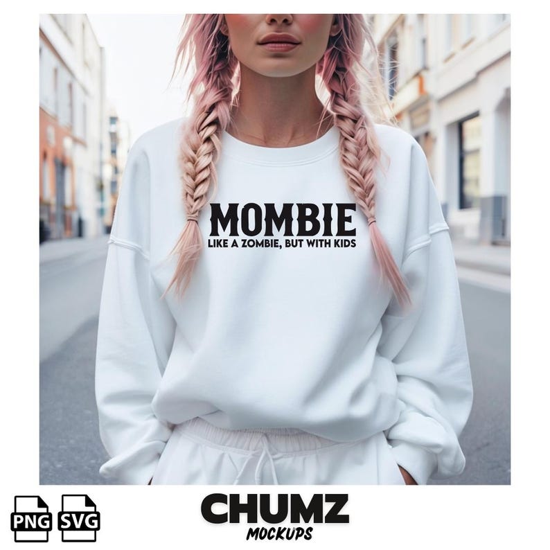 MOMBIE Like a Zombie but With Kids SVG/ PNG Digital Download, Cricut ...