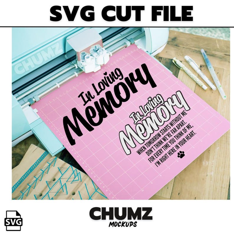 In Loving Memory SVG: Memorial Quote Cut File (digital Download) - Etsy