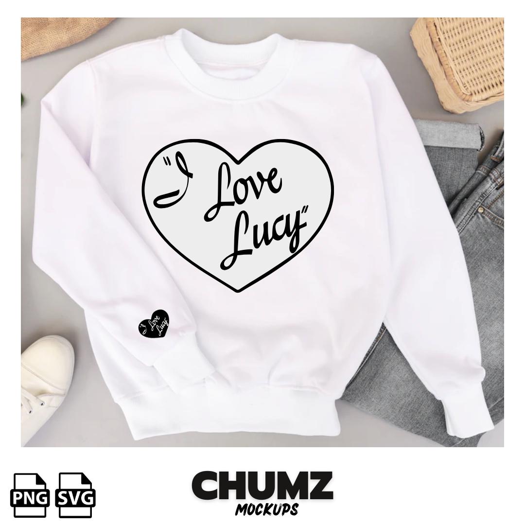 I Love Lucy SVG, Hand Drawn Heart Decal, PNG Clipart (digital Download ...