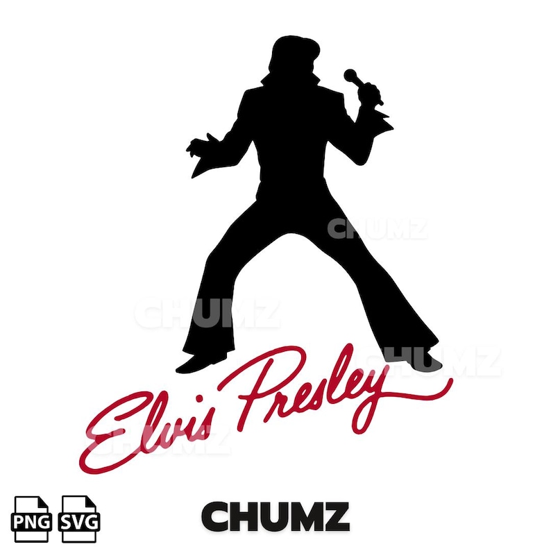 Elvis Presley SVG/PNG Cricut Cut File Clip Art Logo - Etsy