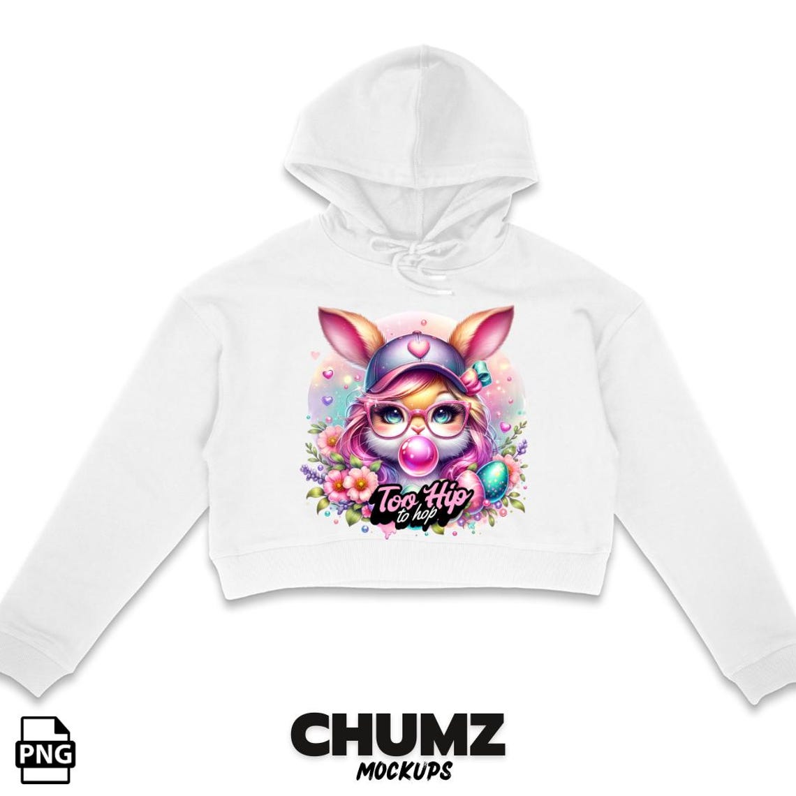 To Hip to Hop Girl Easter Bunny Pink PNG | Hood Easter Bunny | High ...