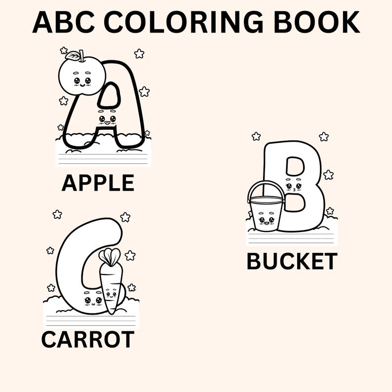Alphabet Coloring Book | ABC Coloring Pages | Kids Learning Activity ...