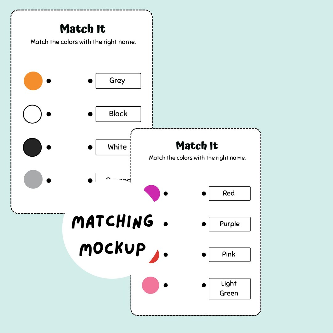 Kids Color Matching Game | Match It Educational Puzzle | Preschool ...