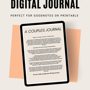 Couples Journal | 90 Day Relationship Communication Workbook | Guided ...